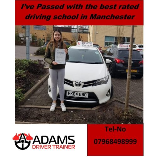 Driving Lessons Manchester | Driving School: Adams Driver Trainer